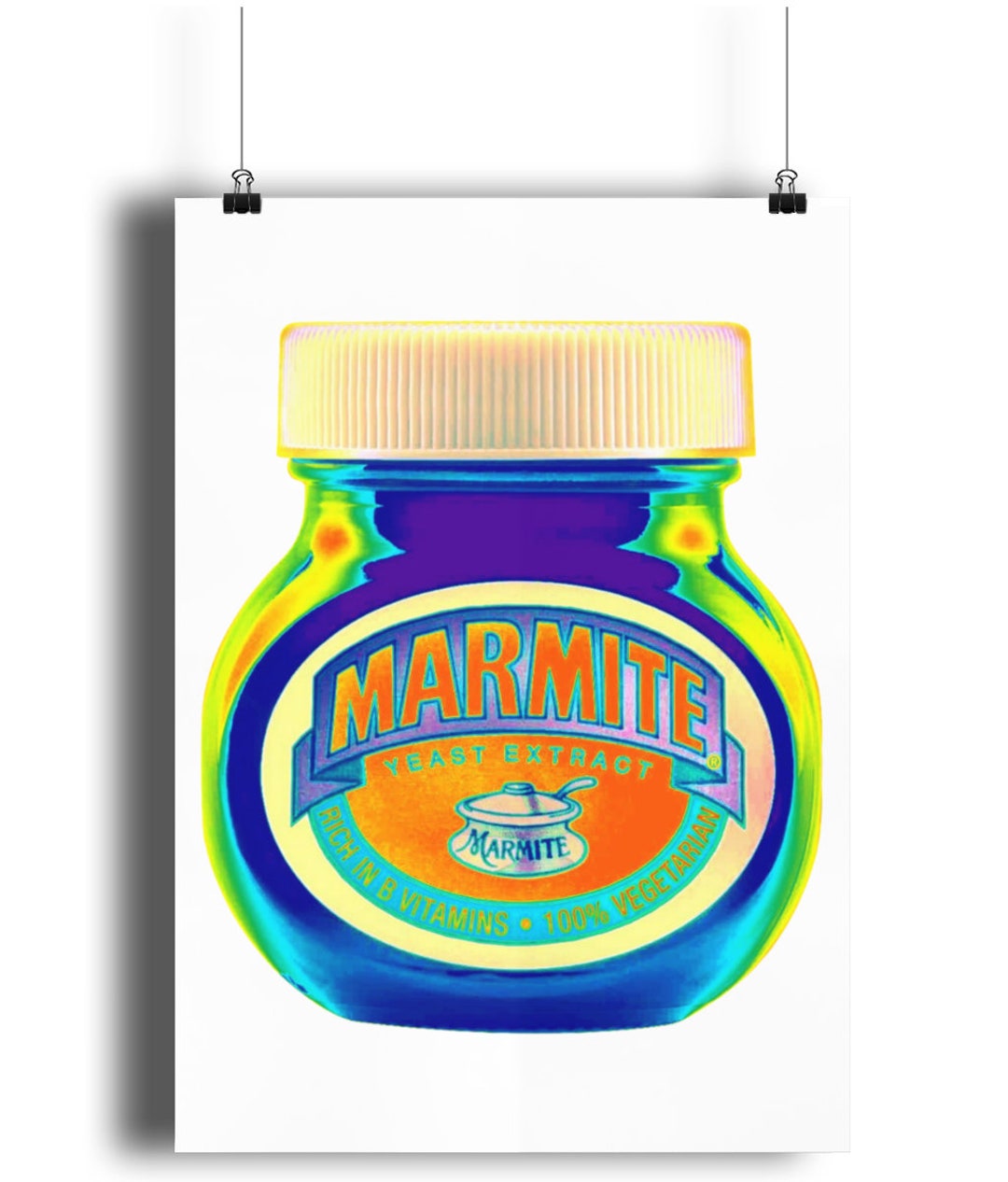 Thermal Colour Marmite Jar Kitchen Poster Wall Art Print A3 - Etsy