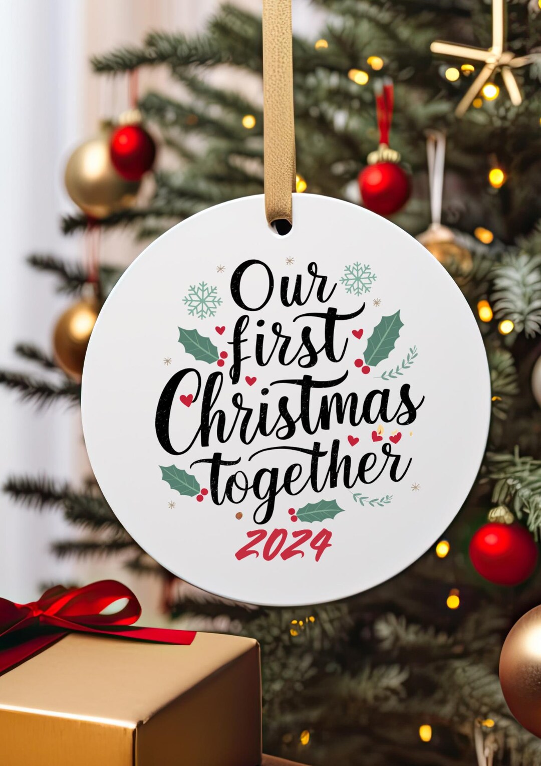 Our First Christmas Together Ceramic Christmas Bauble Christmas ...