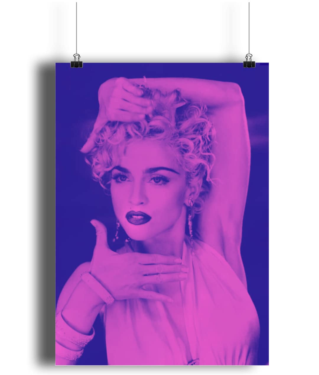 Madonna Purple Strike A Pose Vogue Original Art Work Music Artist Print ...
