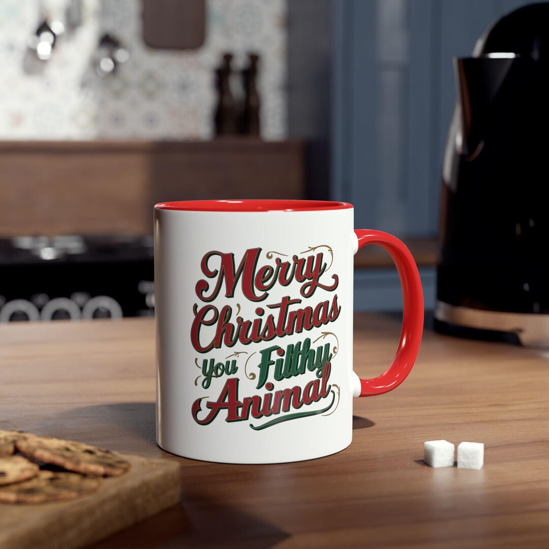 Merry Christmas You Filthy Animal Christmas Mug 11oz Home Alone Funny ...