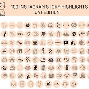 100 Cat Instagram Highlight Covers | Daily Pets Cover Icons Animal ...