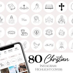80 Christian Instagram Highlight Covers, White Christianity Instagram ...