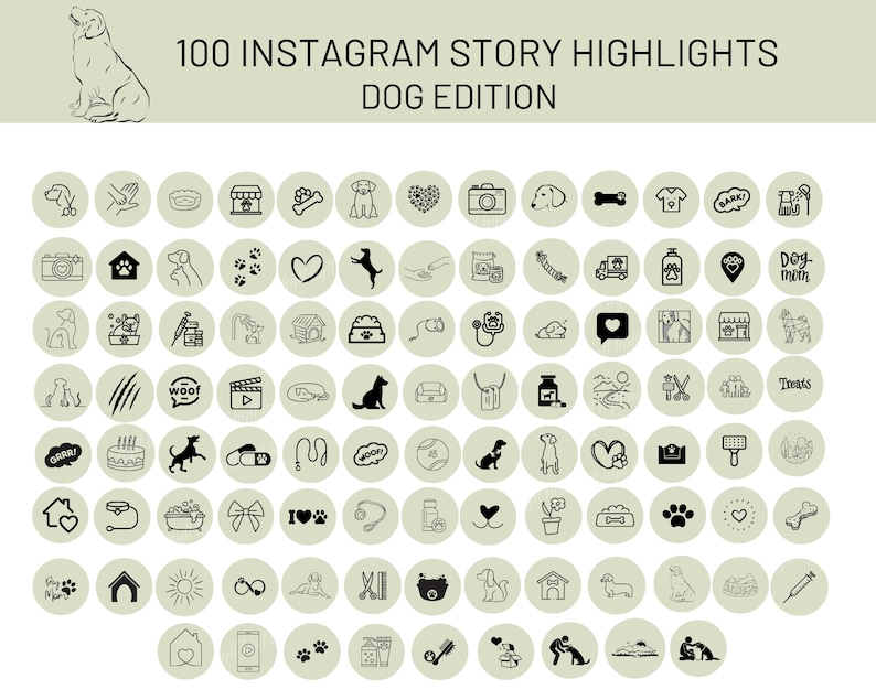 200 Dog&cat Instagram Highlight Covers Daily Pets Cover - Etsy