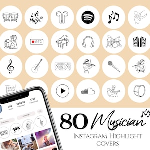 Music Instagram Highlight Covers Musician Instagram Icons Music Icons ...