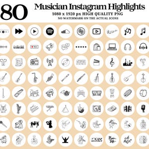 Music Instagram Highlight Covers Musician Instagram Icons Music Icons ...