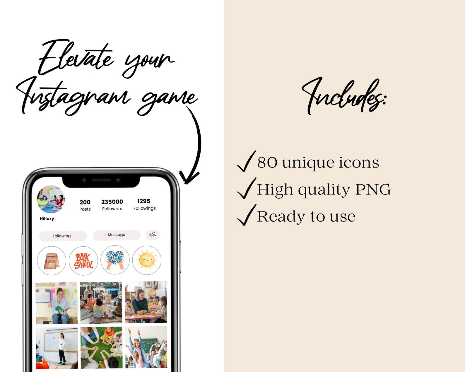 School Instagram Highlight Covers, Teacher Instagram Icons, School ...