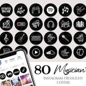 Music Instagram Highlight Covers Musician Instagram Icons Music Icons ...