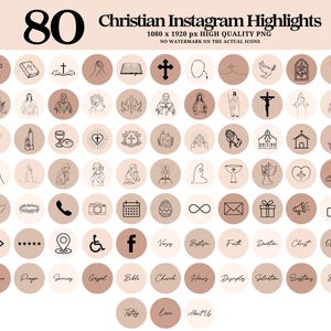 80 Christian Instagram Highlight Covers, Natural Christianity Instagram ...