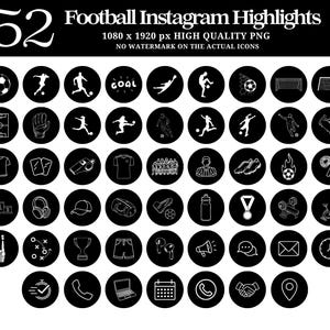 52 Football Soccer Instagram Highlight Cover Icons, Sport Instagram ...