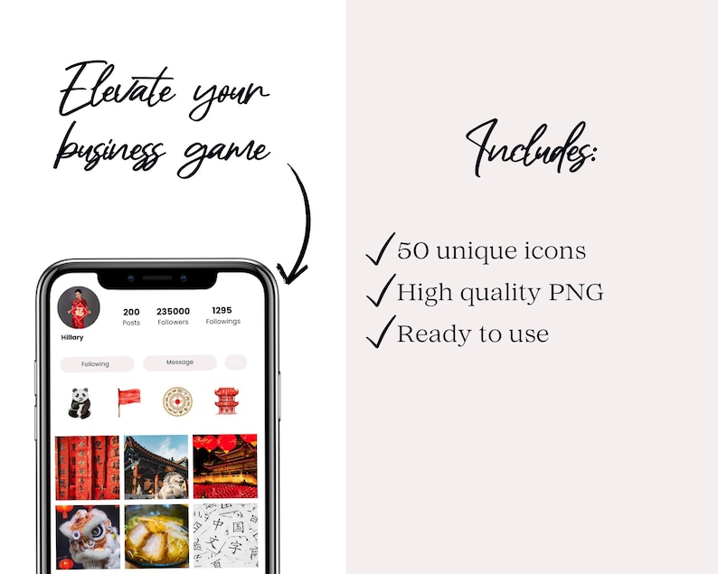 50 capas para destaques do Instagram sobre a China, ícones de destaques ...