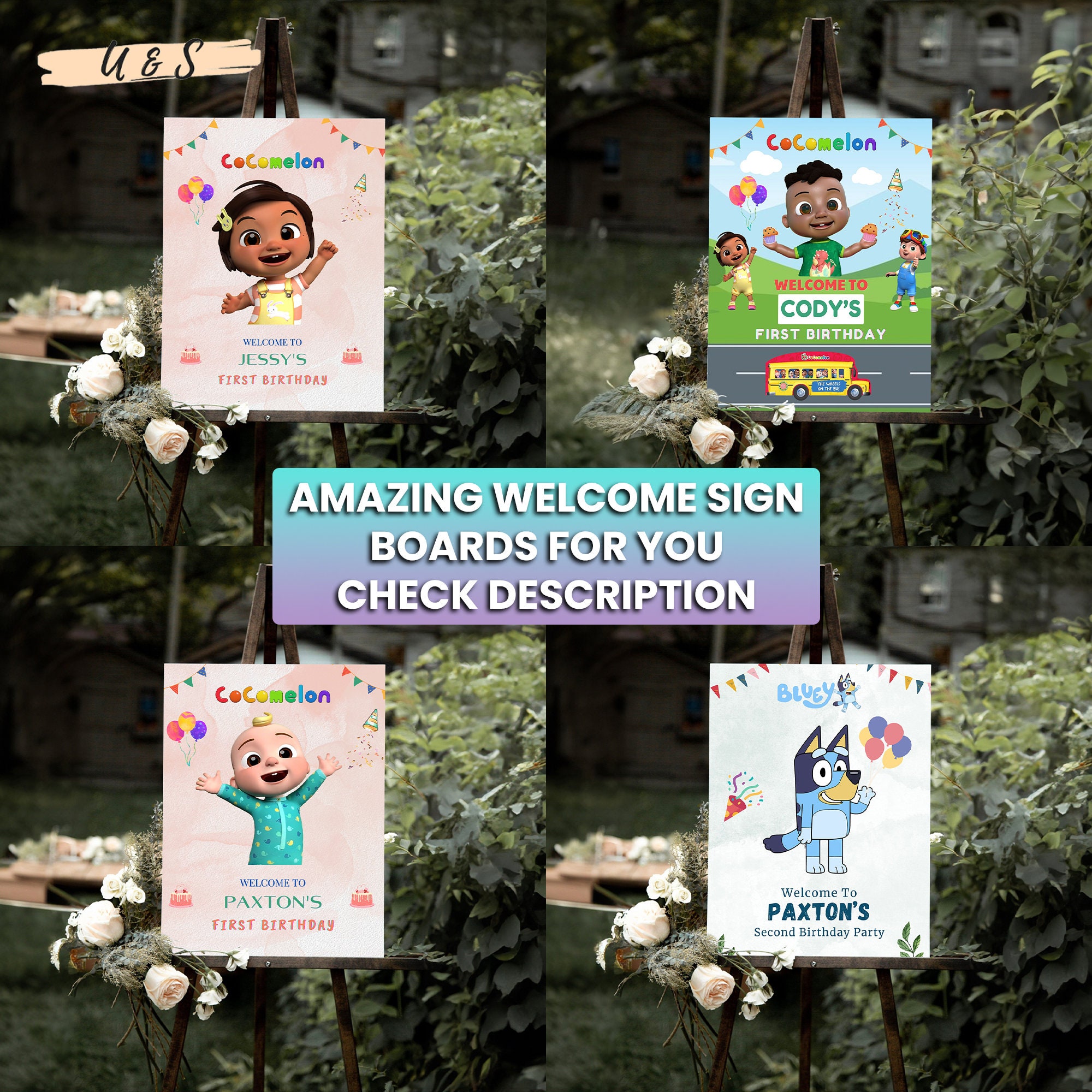 Trending Welcome Sign Editable Template Kids Birthday Canva 2023 ...