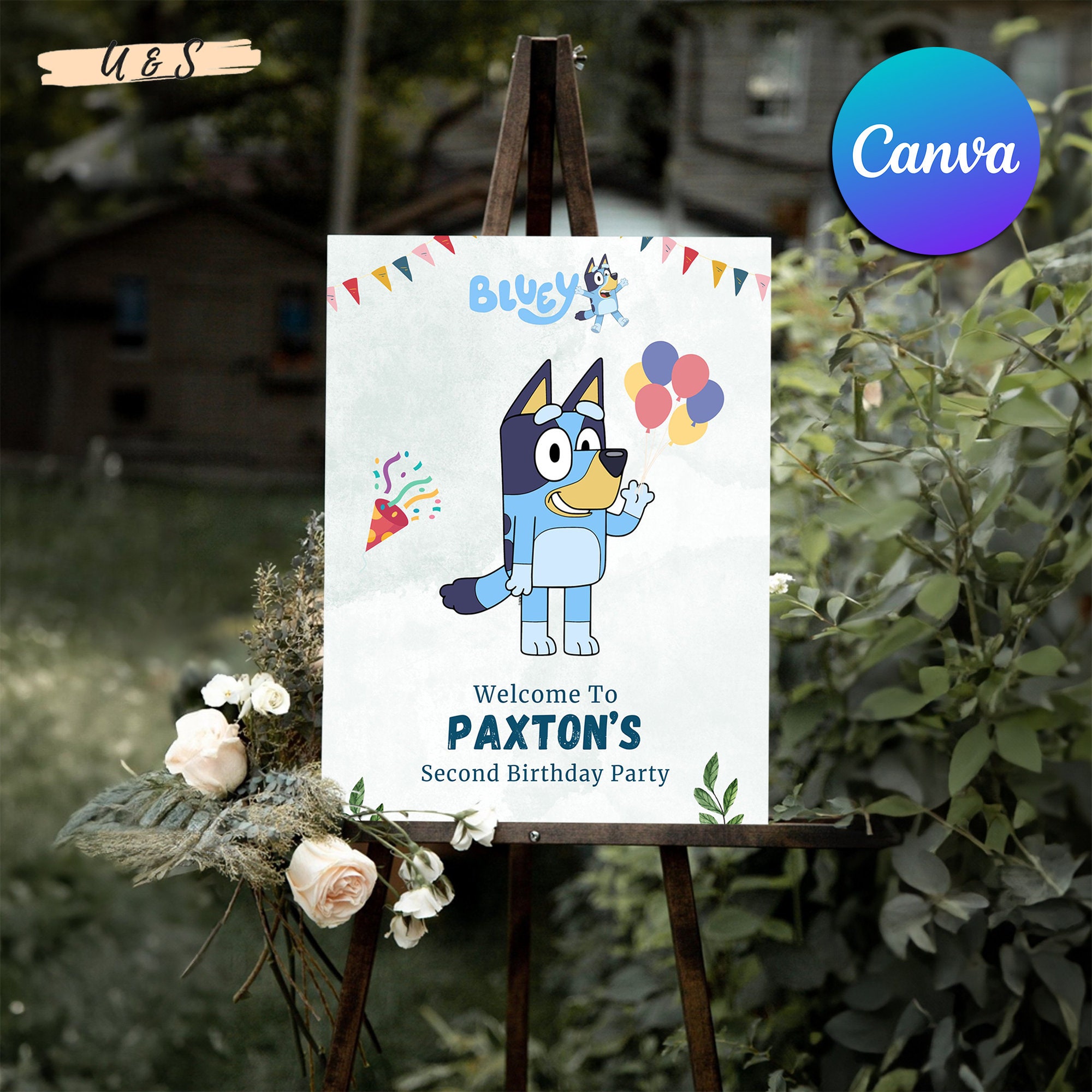 Trending Welcome Sign Editable Template Kids Birthday Canva 2023 ...