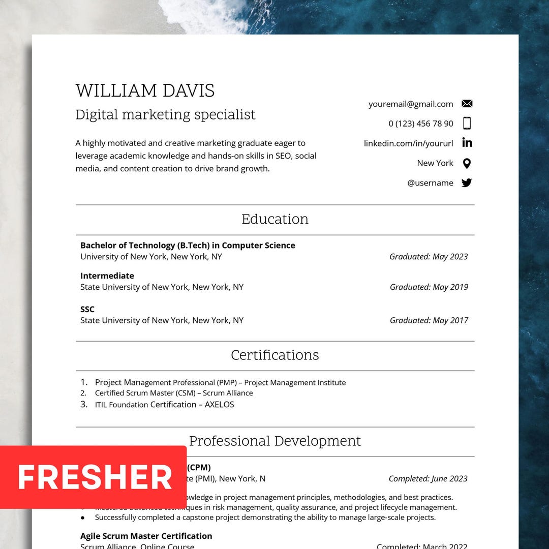 2025 Fresher Google Docs Resume Template Best ATS Friendly Resume ...