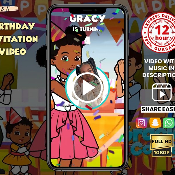 Gracies Corner Video Invitation - Etsy