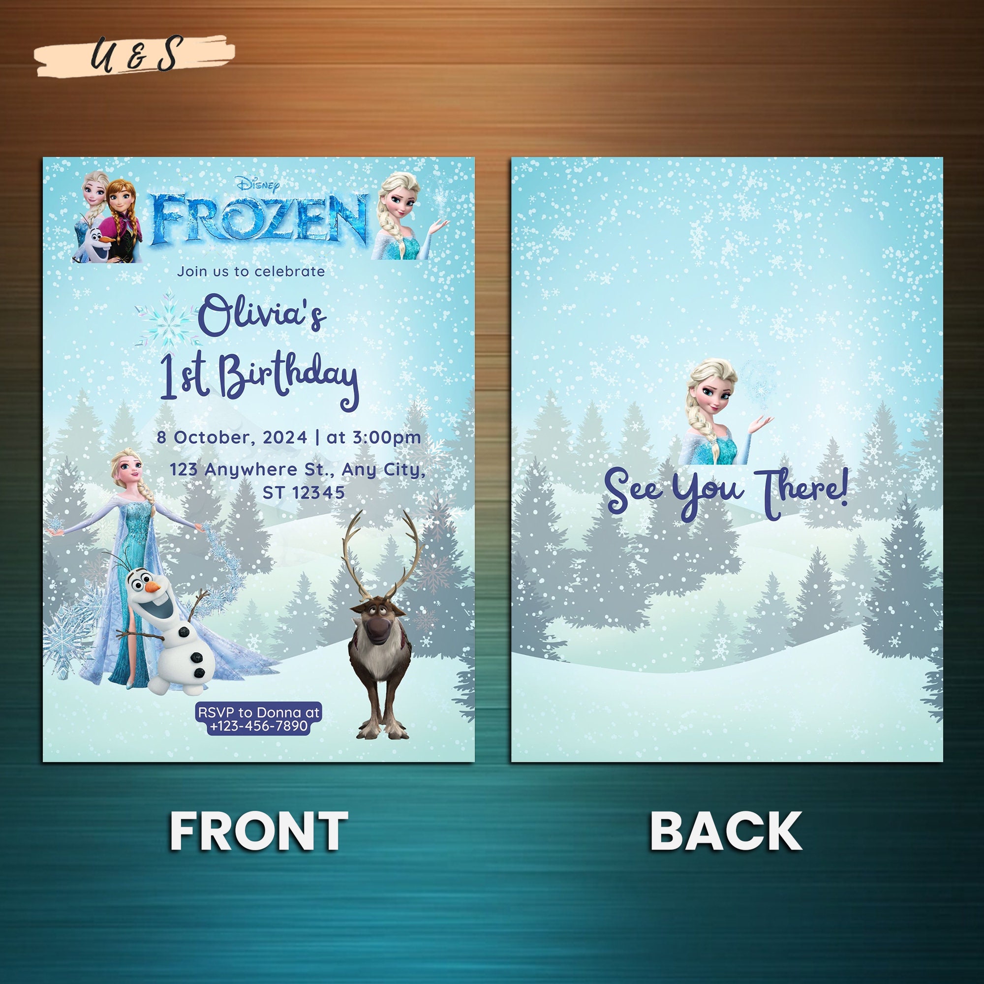 Most Loved Frozen Birthday Invitation Kids Birthday - Etsy