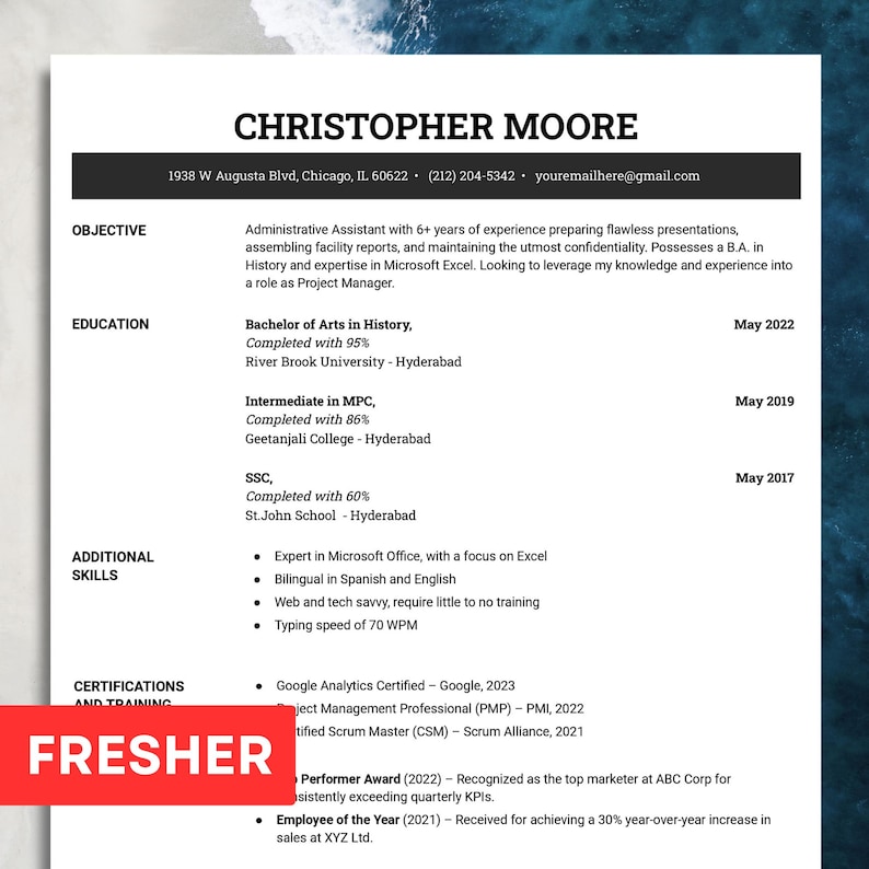 2025 Fresher Google Docs Resume Template Best ATS Friendly Resume ...