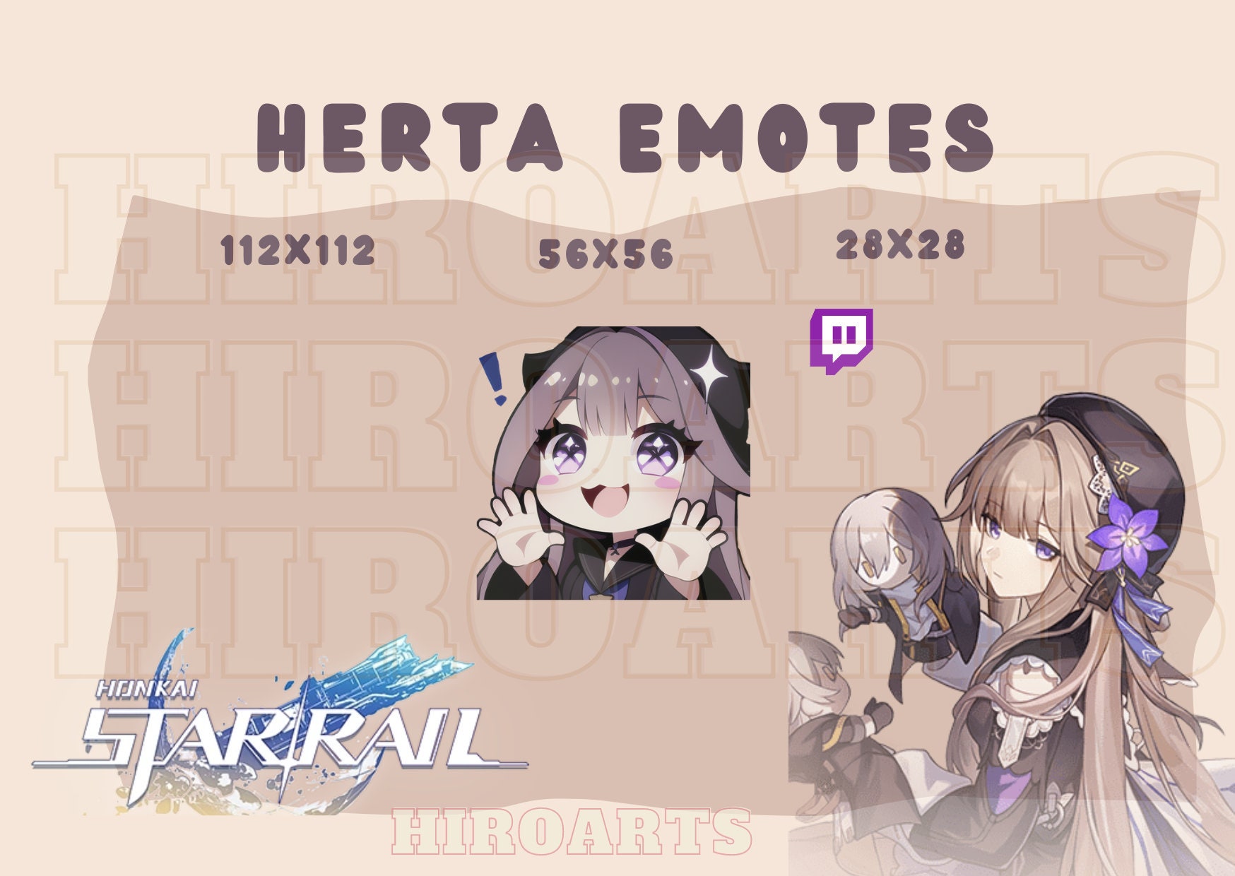 Emotes Honkai Star Rail Herta Emote Honkai Star Rail Herta - Etsy France