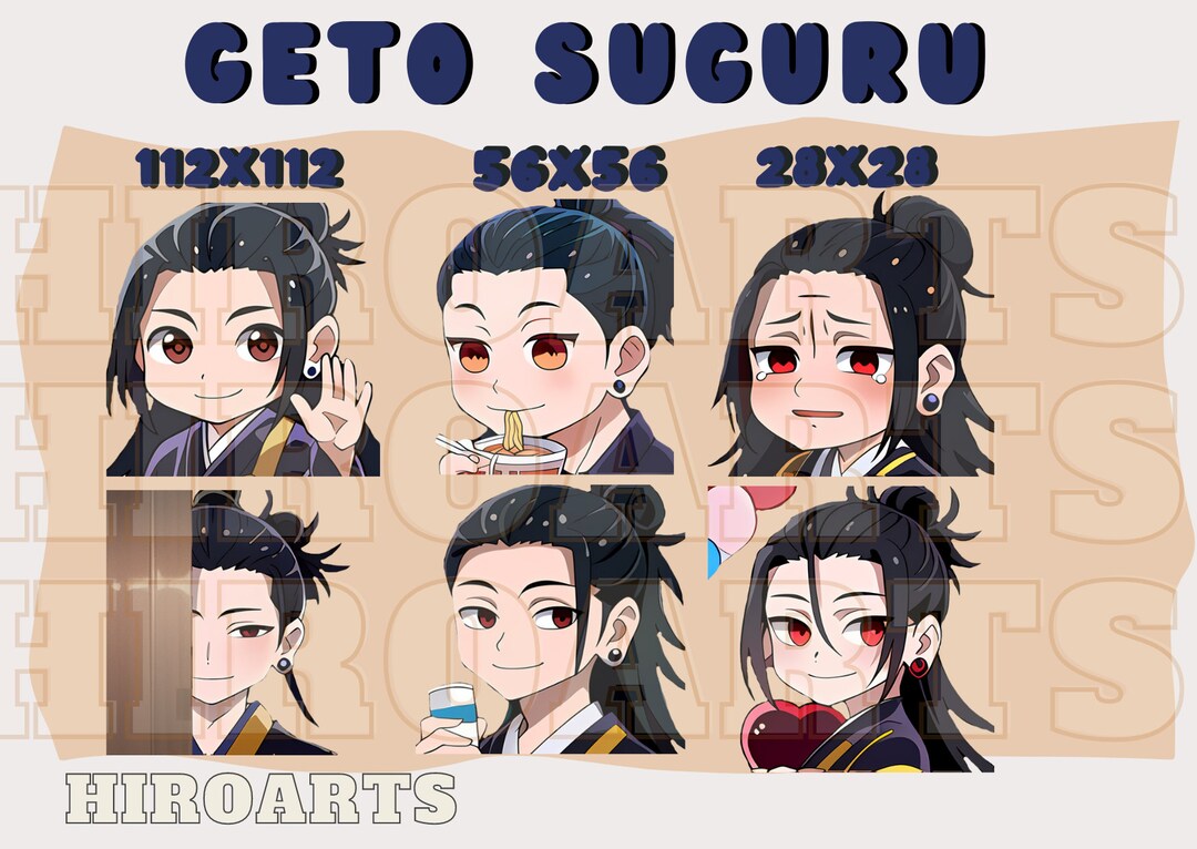 Geto Suguru Emotes Package Geto Suguru Emotes Geto Suguru - Etsy UK