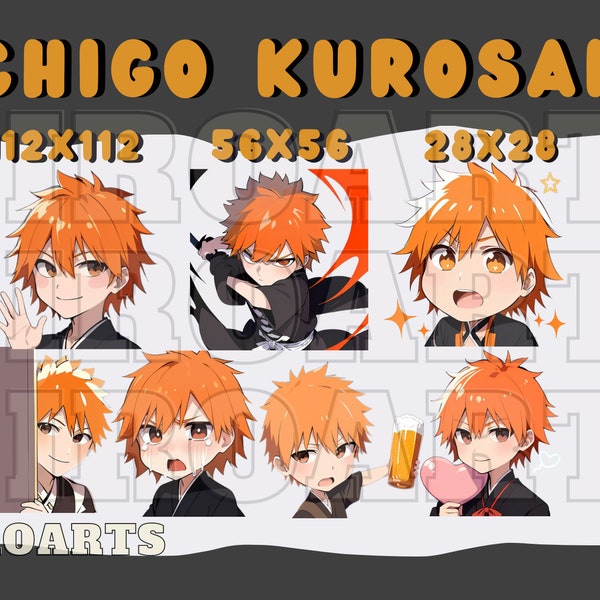 Bleach Ichigo Emotes - Etsy UK