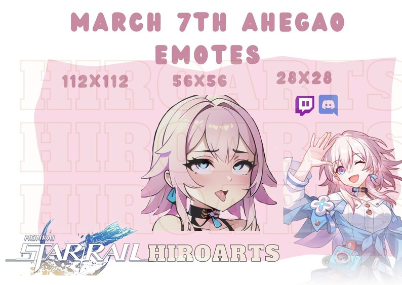 Honkai Star Rail March 7th Ahegao Emotes Honkai Star Rail - Etsy Singapore