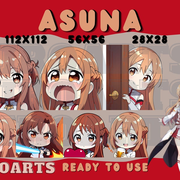 Sword Art Online Asuna Emotes - Etsy