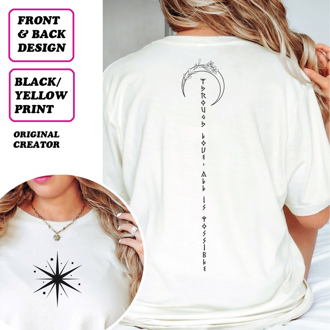 Blood City Runes Runic Tattoo Shirt, Smut Bookish Reader, Dark Romance ...