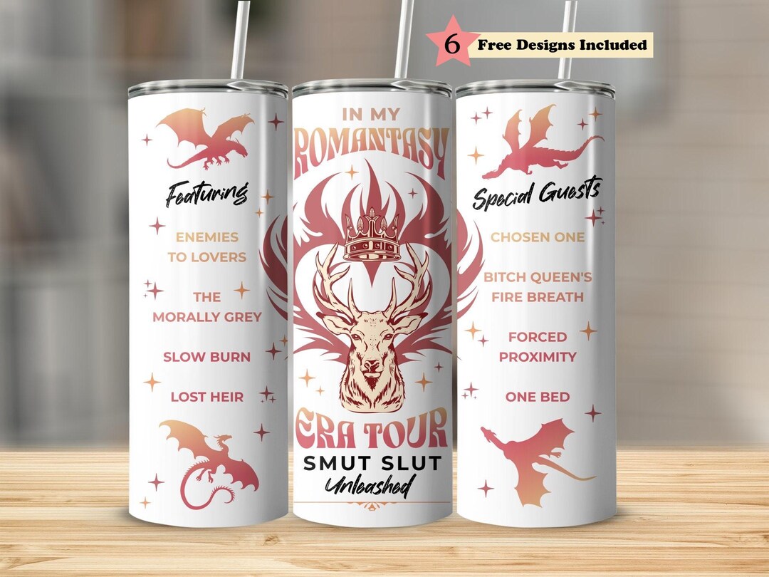 Romantasy Era Smutty Assassins 80s 90s Retro Concert 20oz Tumbler ...