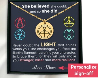 Light Glyph Necklace - Etsy