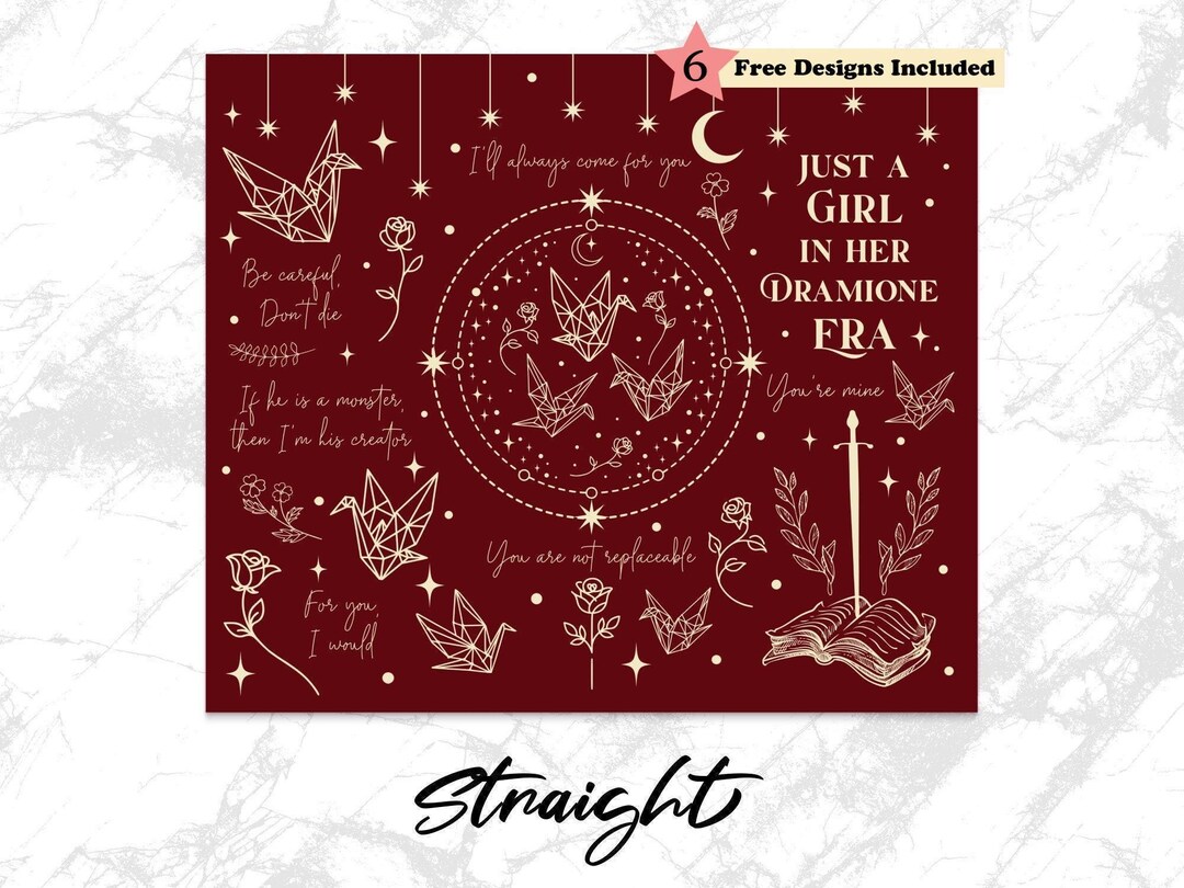 In Dramione Era Fanfiction Ao3 Wizard Fantasy Red 20oz Skinny Tumbler ...