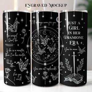 Dramione Era SVG PNG Fanfiction Wizard Fantasy a03 Vaso recto de 20 oz ...