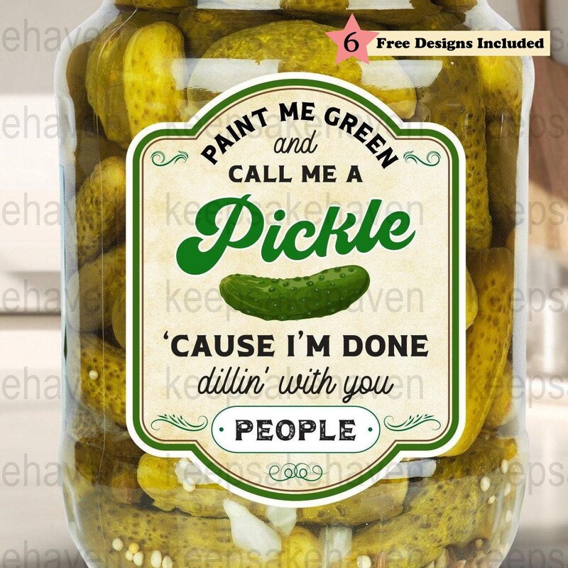 Pickle Labels - Etsy