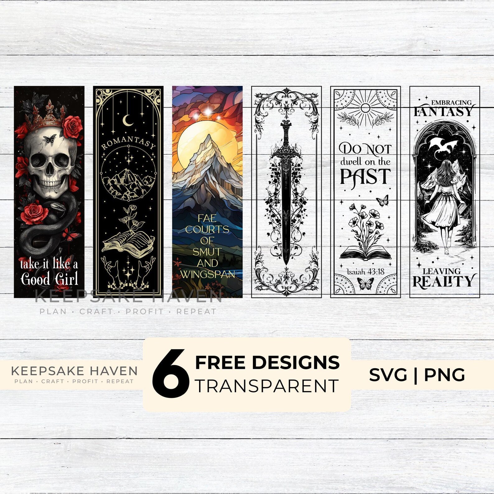 10 Bookmark Svgs Bundle, Regency Romance Book Lover, Printable ...