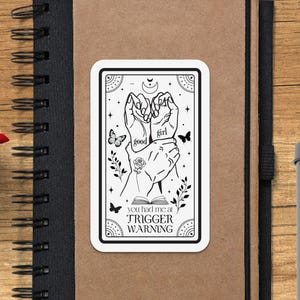 Trigger Warning Smut Dark Romance Witchy Tarot Card SVG PNG ...