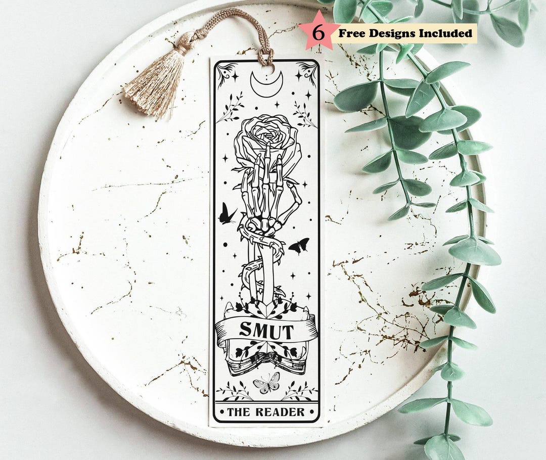 Skeleton Rose Bookmark SVG Cut File | Digital Download | Cricut ...