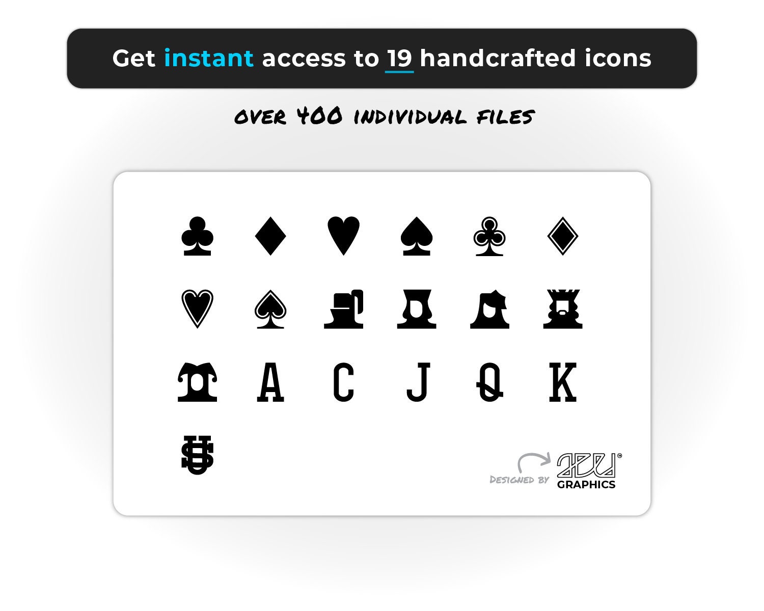 Poker Card SVG Files, Icons for Designers and Creators, Create Custom ...