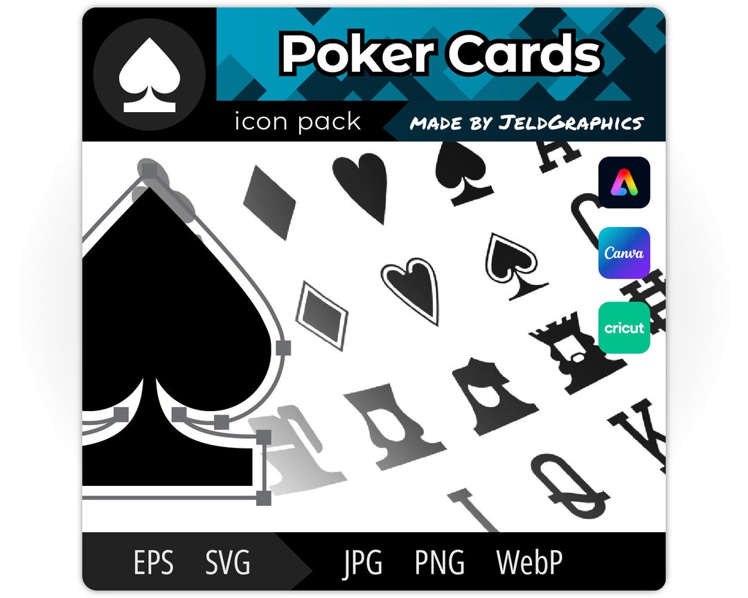 Poker Card SVG Files, Icons for Designers and Creators, Create Custom ...