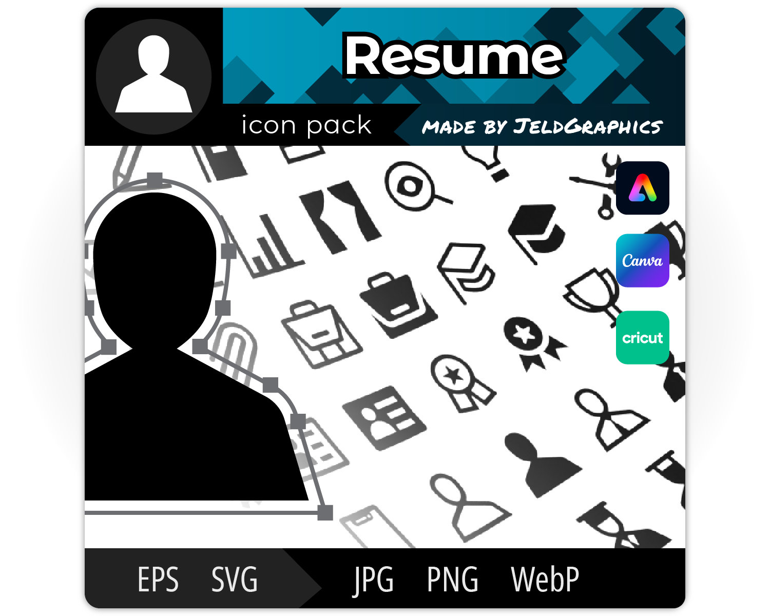 Resume SVG Files, Icons for Applicants and Businesses, Create Custom ...