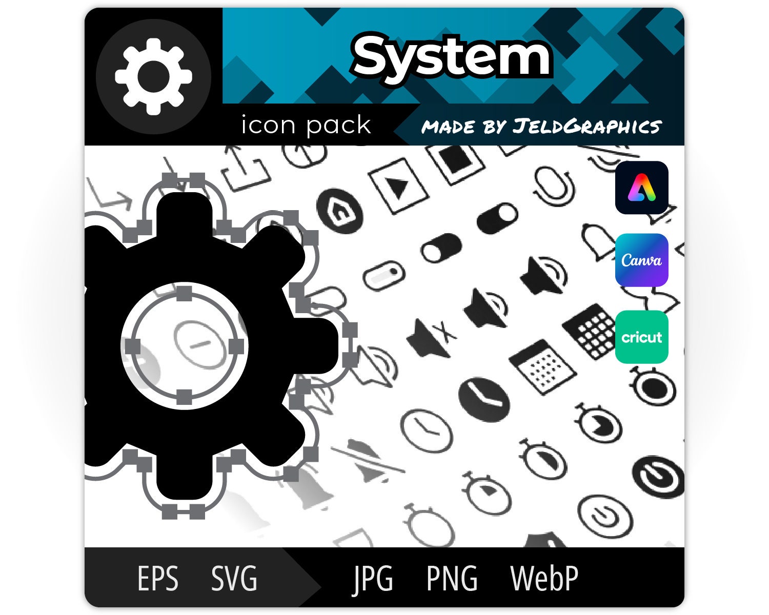 System SVG Files, Icons for Programmers and Developers, Create Custom ...
