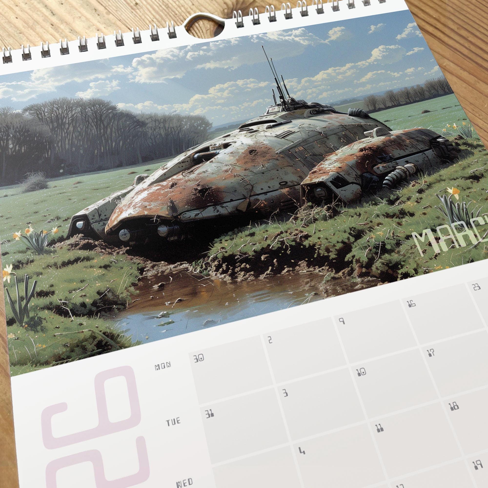 2026 Science Fiction Wall Calendar: Sci-fi Lost World Landscapes, Alien ...