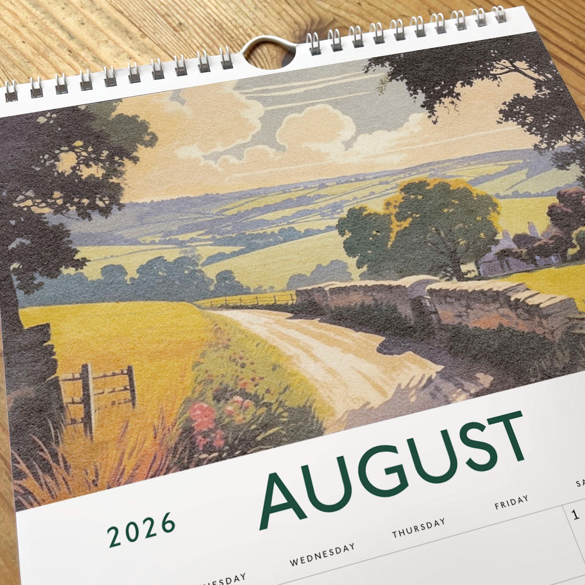 Country Roads 2026 Wall Calendar: English Countryside Landscapes ...