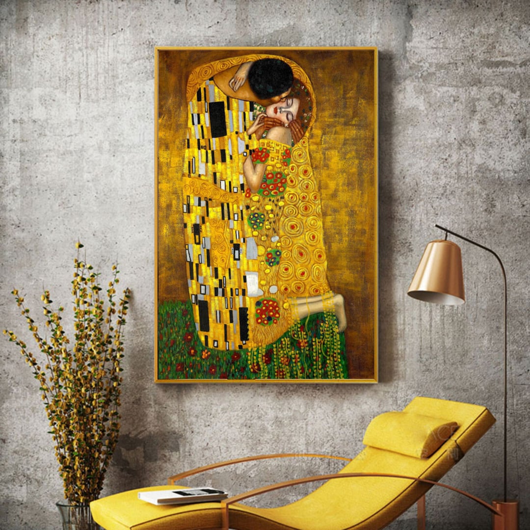 Gustav Klimt Art Print the Kiss Poster Reproduction Art Famous - Etsy