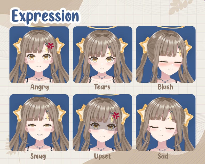 Live2d Vtuber Model for Streaming - Space Girl | Fully Rigged | Ready ...