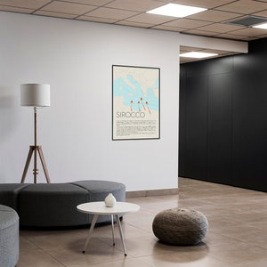 Sirocco Winds Illustrated Map Digital Download, Artistic & Educational ...