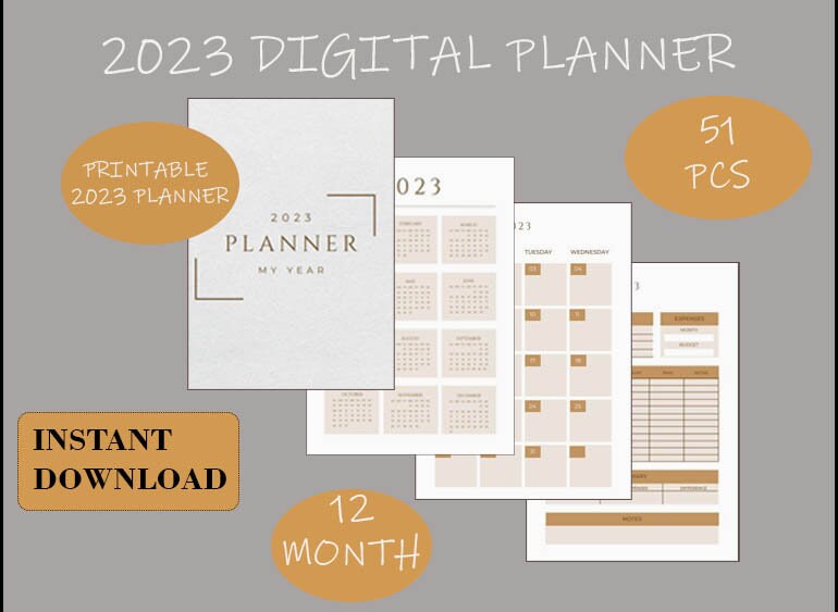 2023 Full Year Planner I 2023 Weekly Planner I Office Organizer I 2023 ...