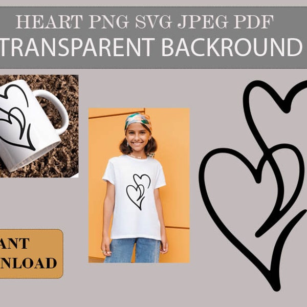 Half Open Heart Svg - Etsy