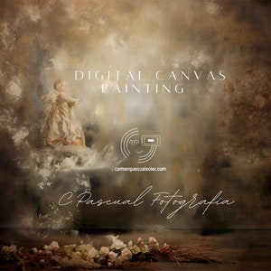 Blooms in Digital Brushstrokes: Fine Art Floral Background - Etsy