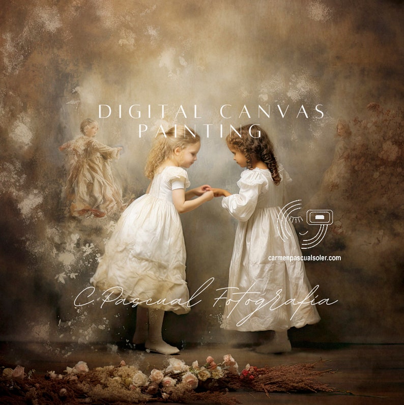 Blooms in Digital Brushstrokes: Fine Art Floral Background - Etsy