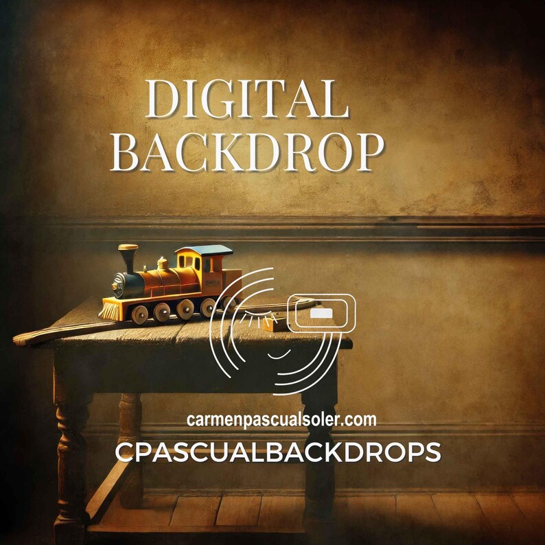 Vintage Toy Train Digital Background for Photoshop Compositing - Etsy