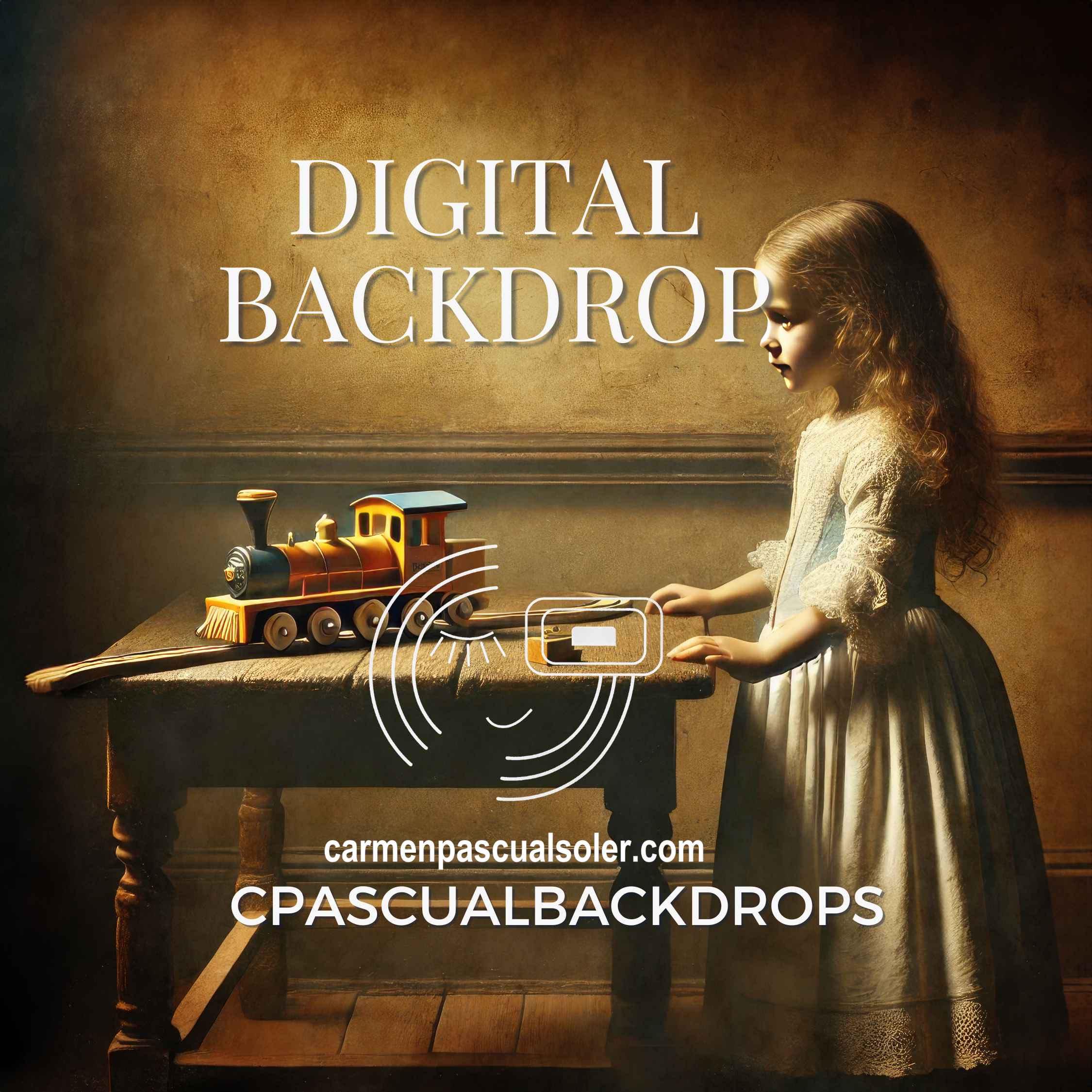 Vintage Toy Train Digital Background for Photoshop Compositing - Etsy