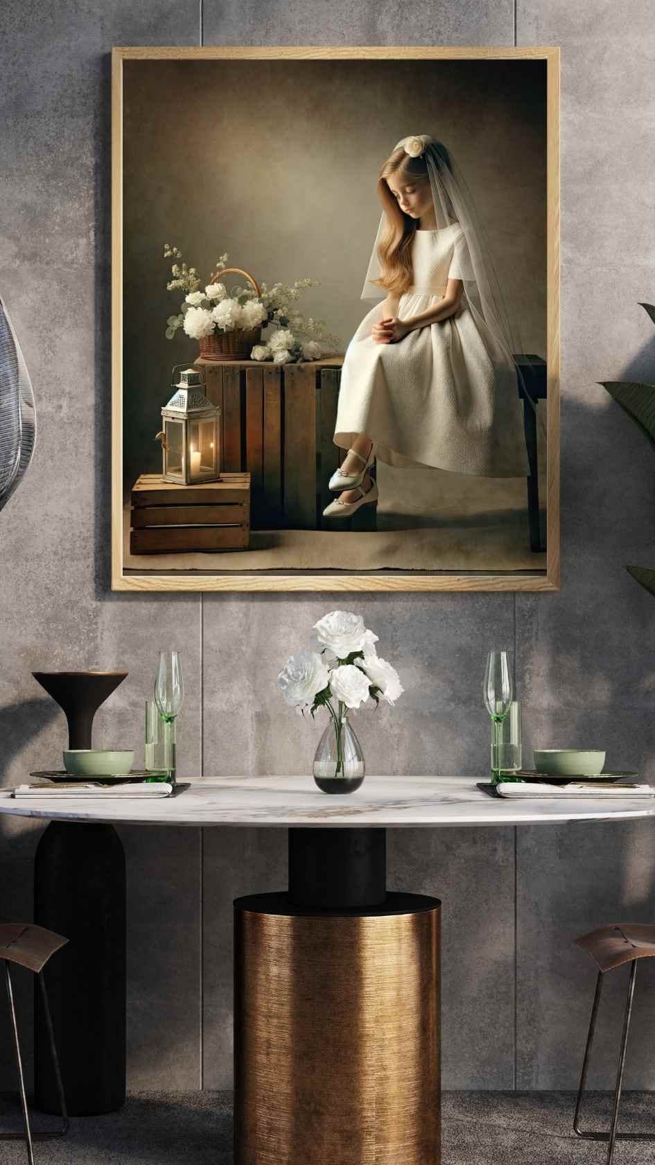 First Communion Digital Backdrop Elegant Ceremony Photographic ...